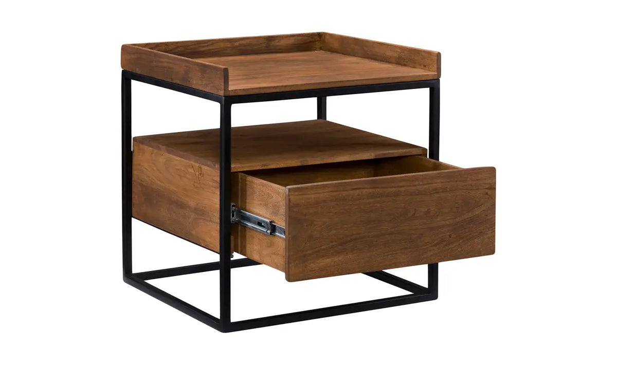 Vancouver Side Table - Light Brown – Curated By Norwood